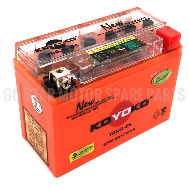 (WARRANTY 1 YEAR) KOYOKO Motorcycle Battery Bateri RXZ LC135 Y125 Y110 ...