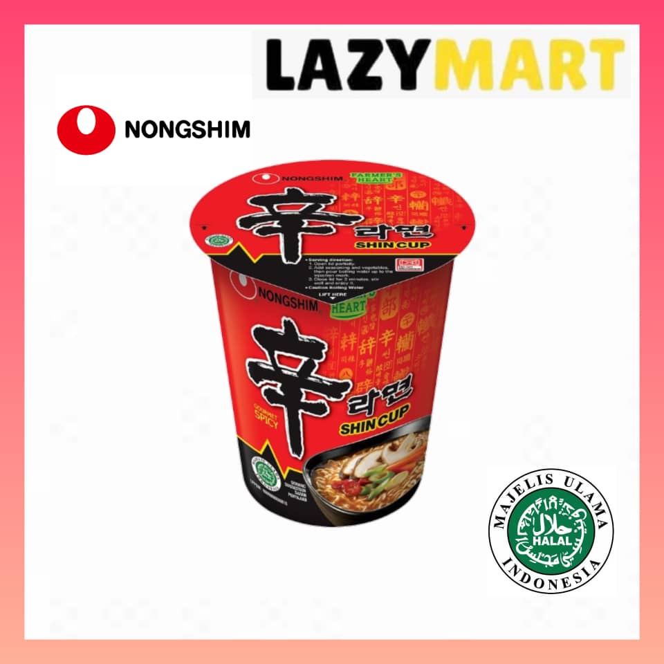 【Halal】Nongshim Shin Ramyun Cup Noodle Farmer Heart 农心 辛拉面 | Shopee ...