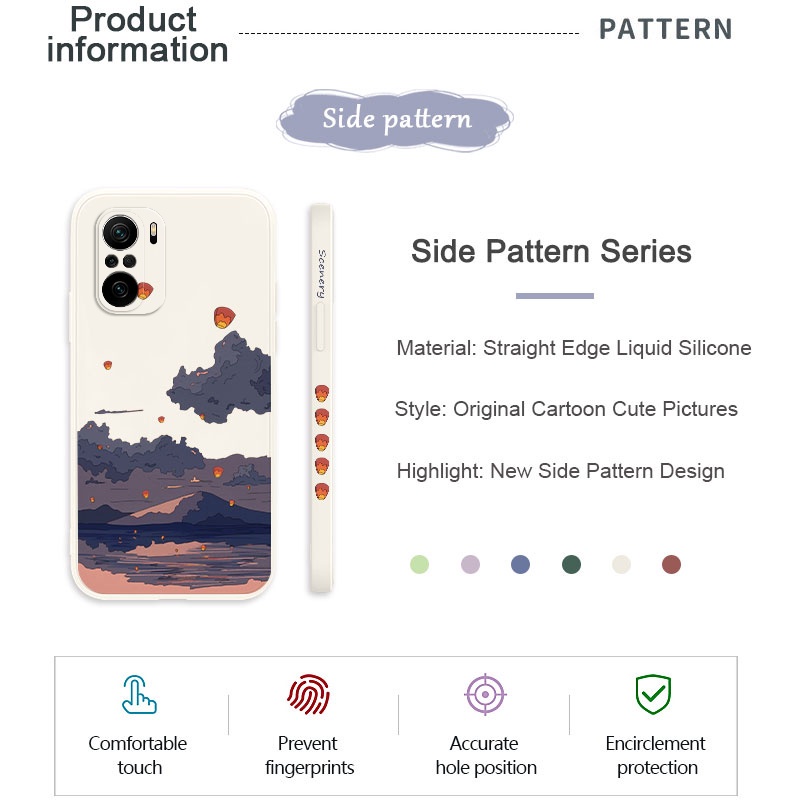 Creative Anime Scenery Phone Case For Xiaomi Poco F3 F2 X3 M3 Pro 5G GT ...