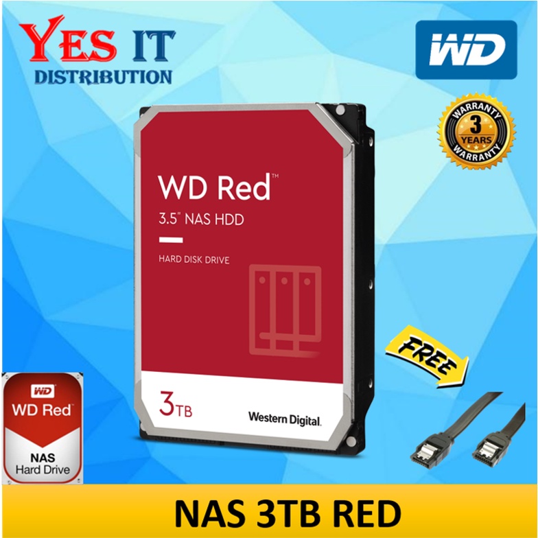 WD Red NAS 3TB 5400rpm / Red Plus NAS 12TB 7200rpm 3.5” SATA Hard Drive ...