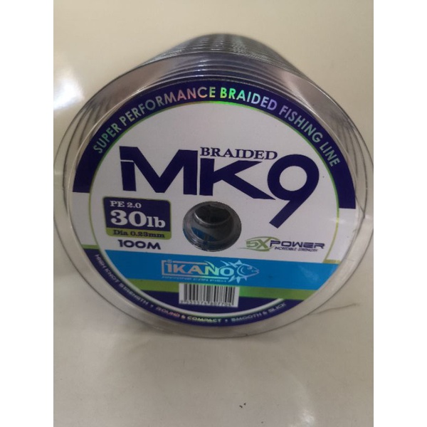 IKANO MK 9 BRAID 30LB 100METER FISHING LINE | Shopee Malaysia