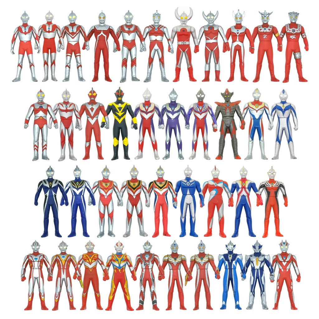 Pre Owned Bandai 11cm Ultraman candy food toy lot cosmos showa gaia ...