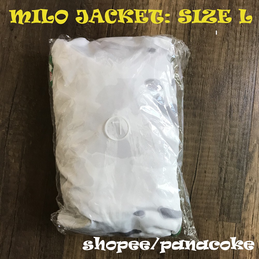 MILO Juara Jacket White L size (NEW) | Shopee Malaysia