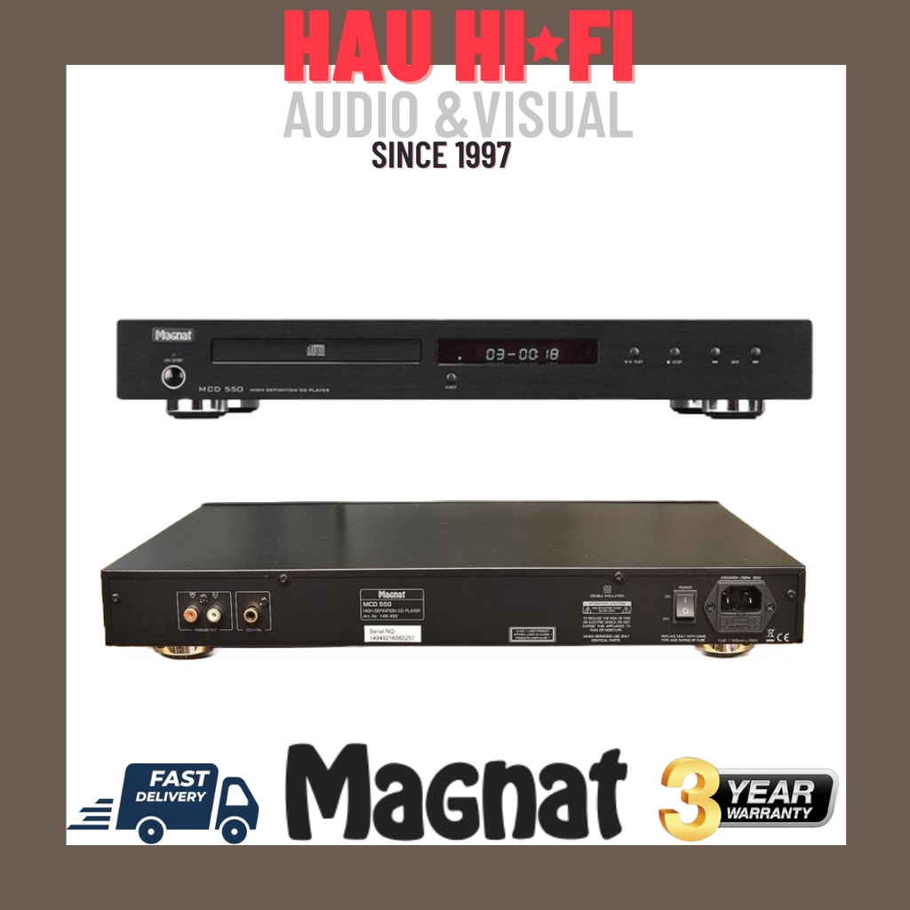 Magnat MCD 550 CD Player With Sanyo Laser (DISPLAY) | Shopee Malaysia