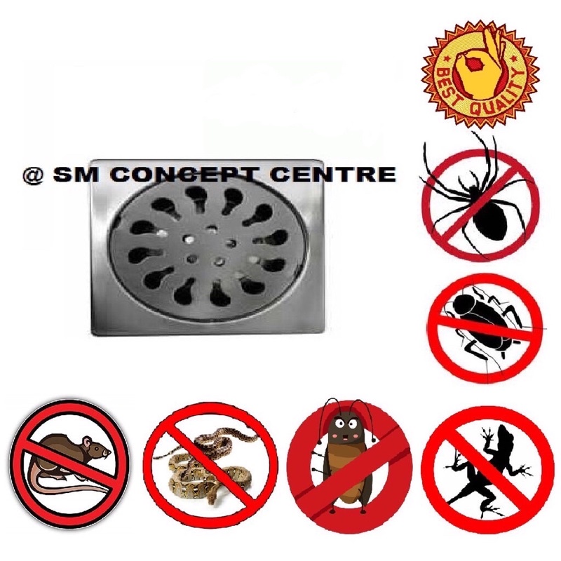 6" Floor Drain Stainless Steel Floor Trap Anti Cockroach 6" Floor ...