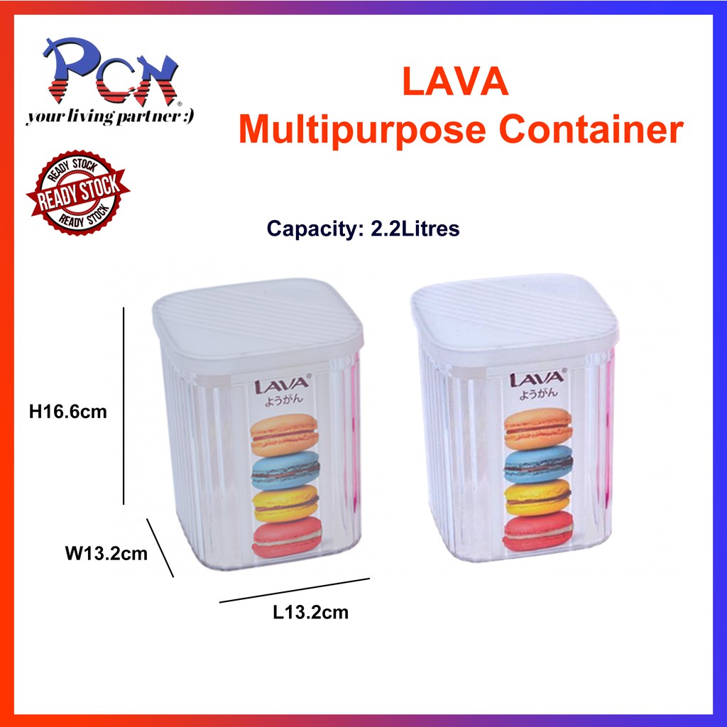 PCN Lava Airtight Multipurpose Container/ Storage Jar/ Food Storage ...