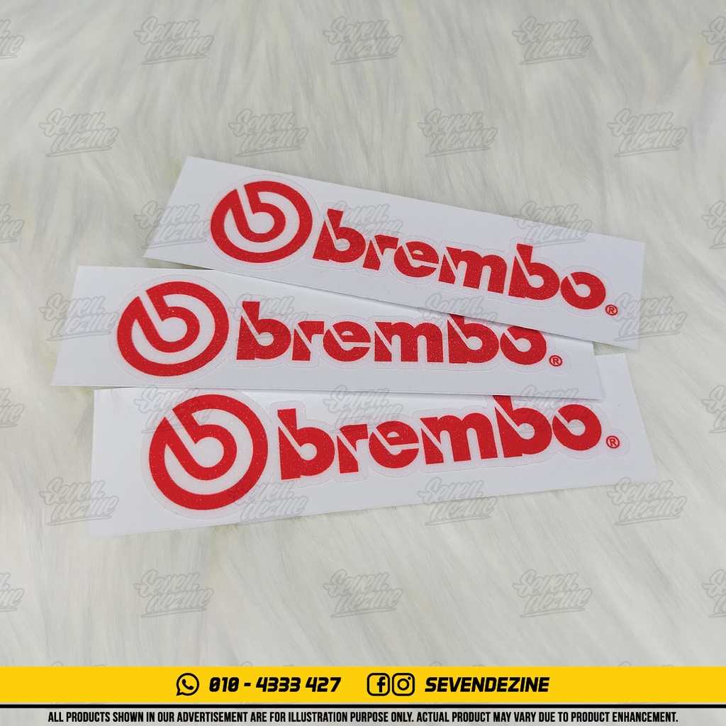 [BREMBO] Sparkling Car Motorcycle Sticker | Shopee Malaysia