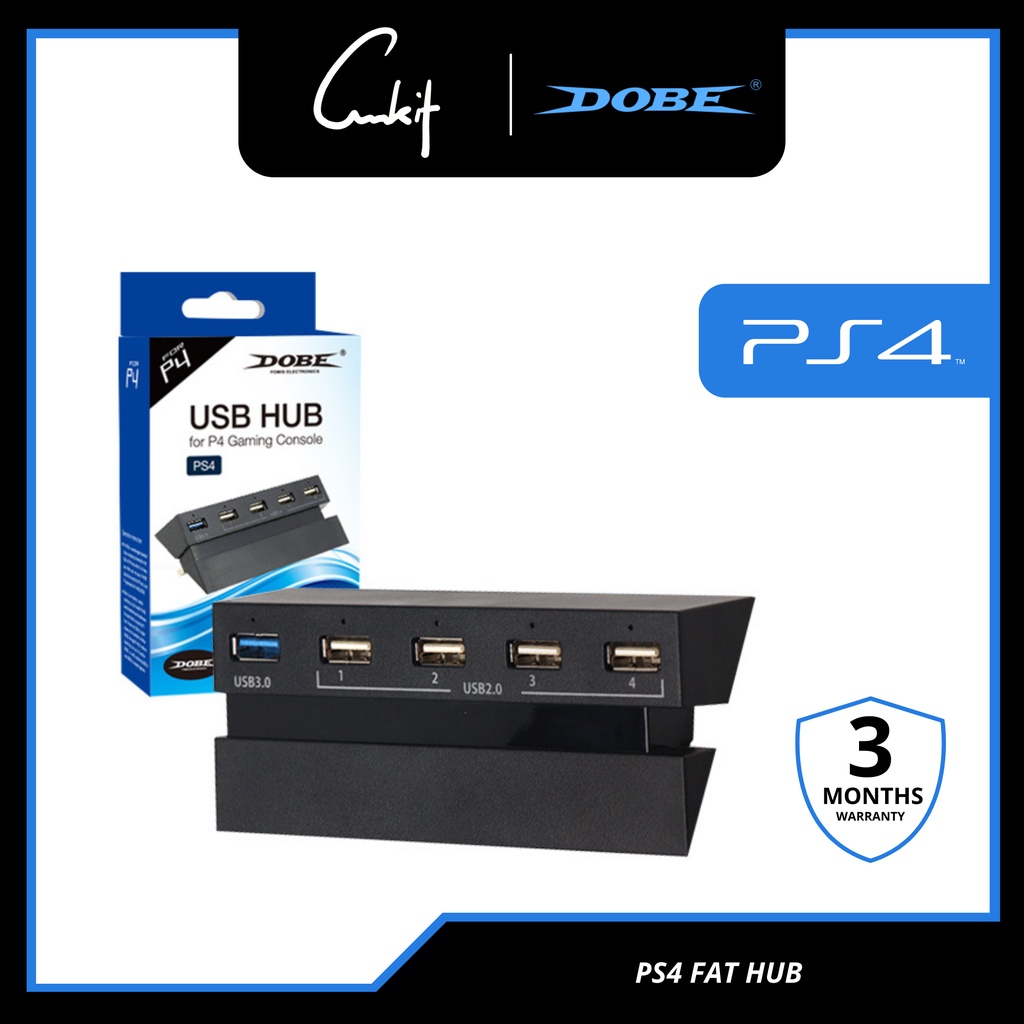 2025 SALE 】DOBE PS4 USB Hub PS4 Fat USB Hub USB 5 Port Hub High Speed ...