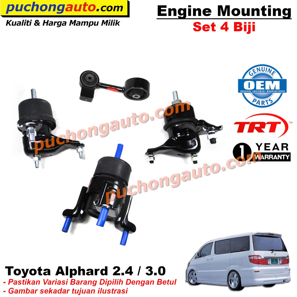Engine Mounting - Toyota Alphard 2.4 L ANH10 2WD MNH10 FWD MNH15 3.0 L ...