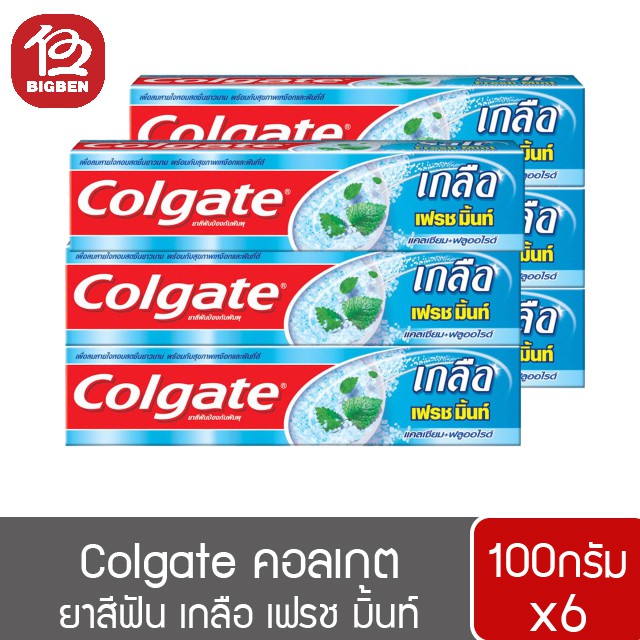 Colgate Toothpaste Salt Fresh Mint 100g Pack 6 Boxes | Shopee Malaysia