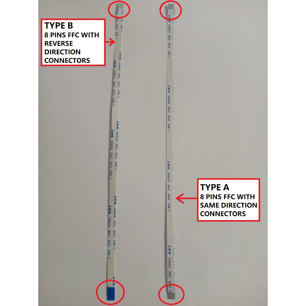 NEW 8 PINS FFC FLAT RIBBON CABLE FOR DELL L501X ACER V5-471 ASUS K55V ...