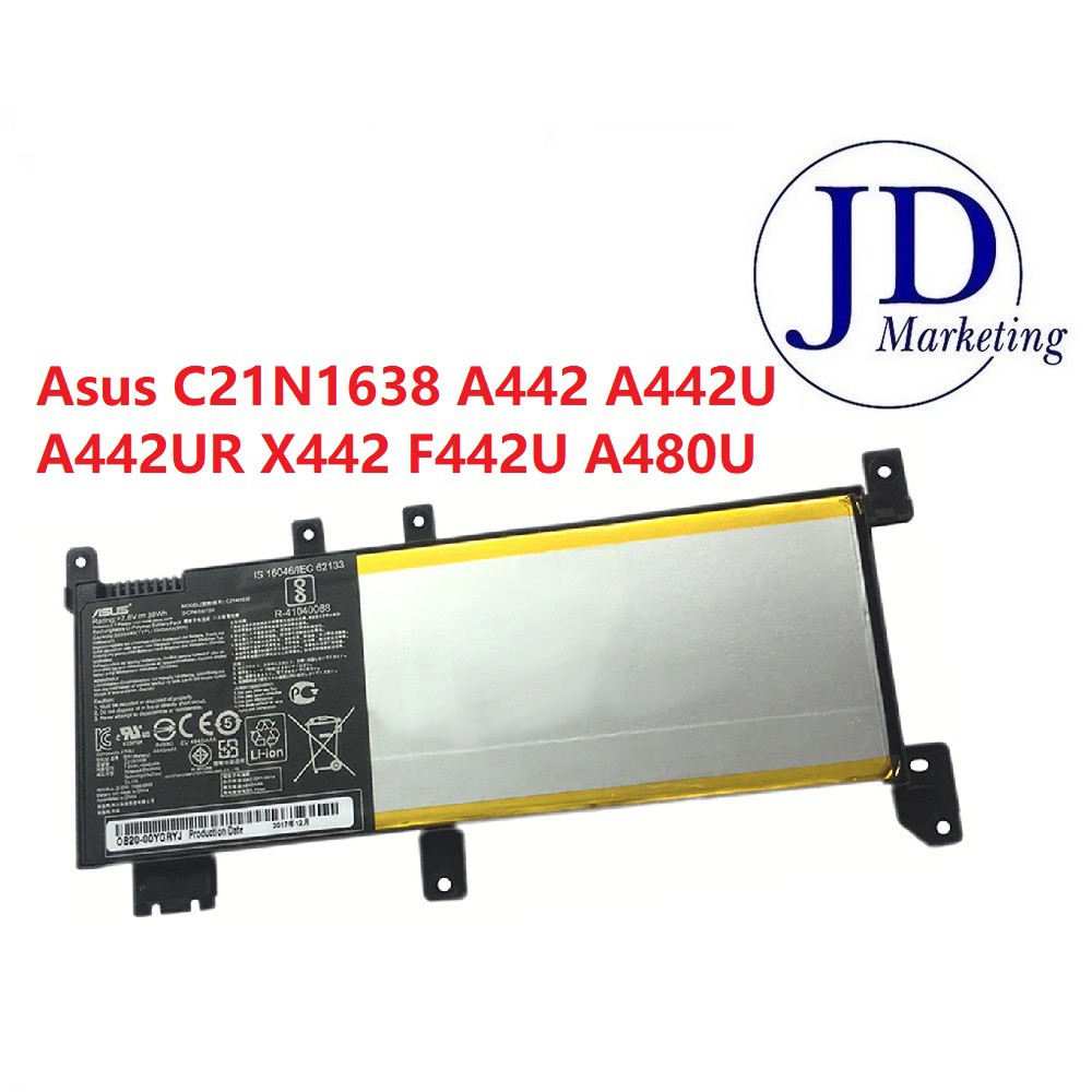 Original ASUS C21N1638 A480U X442 X442U F442U A480U A419 A442 F442UR ...