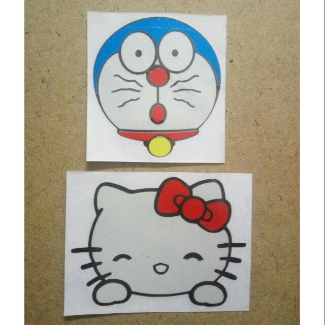 Sticker Reflect Kartun Sticker Doraemon Hello Kitty Stiker motor ...