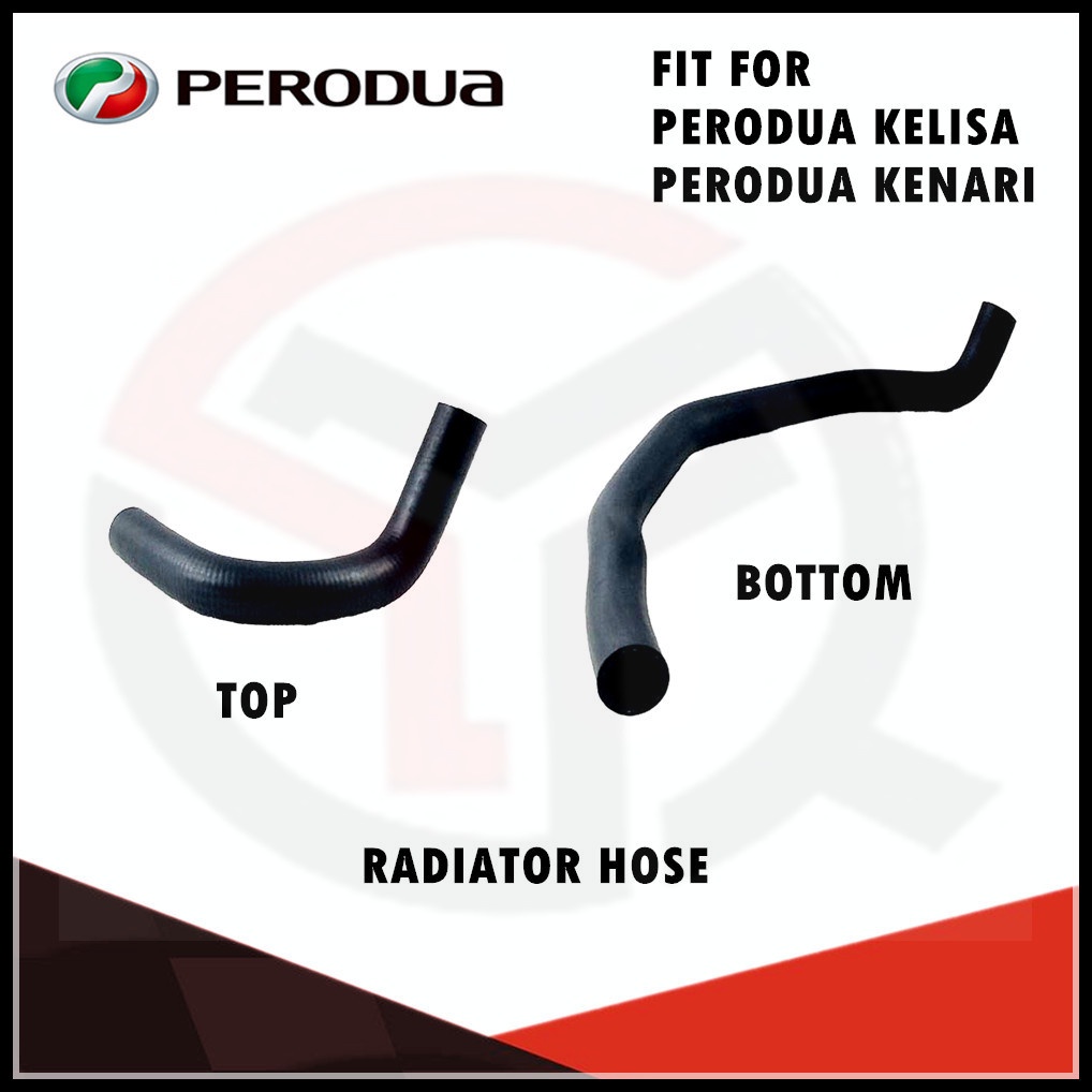 (ORIGINAL) PERODUA KENARI KELISA TOP BOTTOM RADIATOR COOLANT HOSE ...