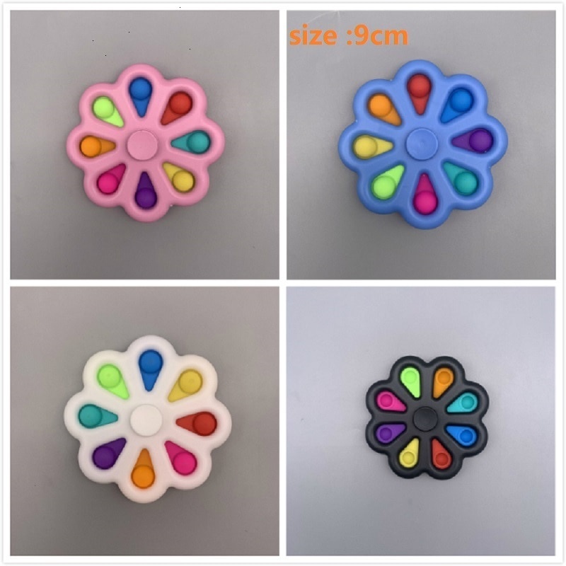 9cm Pop It Flower pop it Fidget Toys Kids Educational Kawaii Antistress ...
