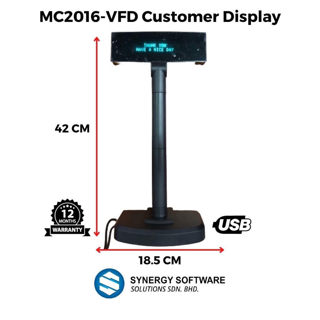CUSTOMER POLE DISPLAY VFD | Shopee Malaysia