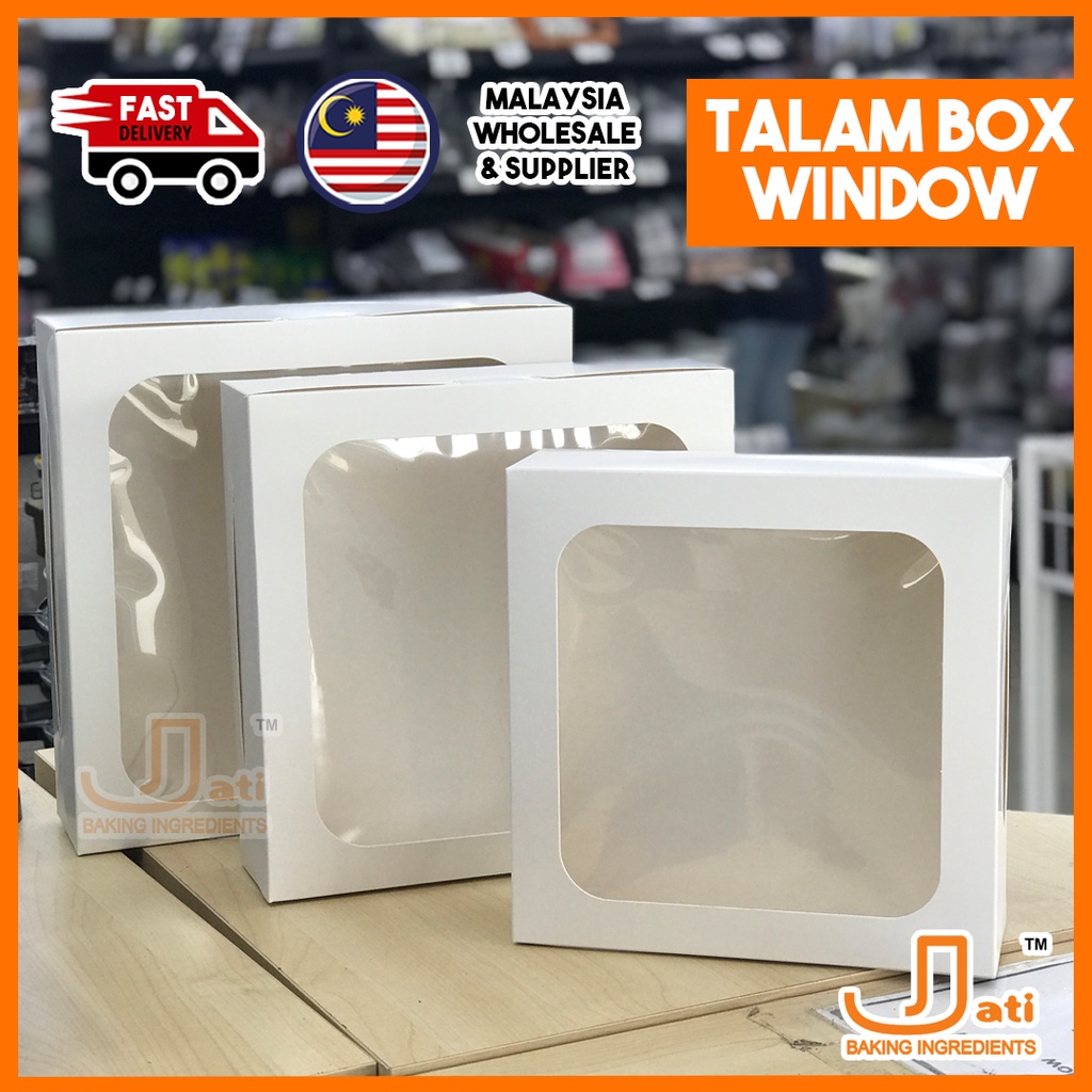 [ READY STOCK ‼️ 现货 ‼️ ] Window Cake Box Talam Box Kotak Talam Kotak ...