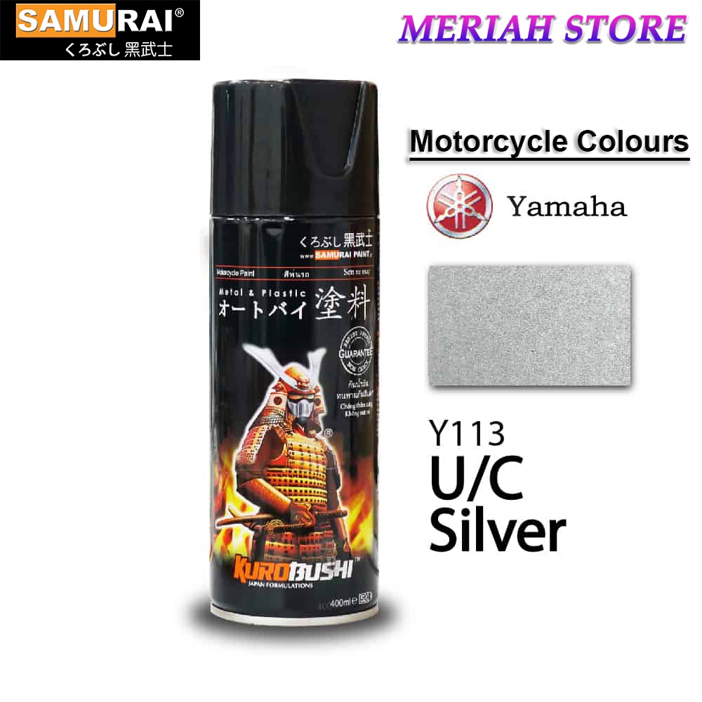 Samurai Y113 Yamaha Undercoat Silver Aerosol Spray Paint 400ml | Shopee ...