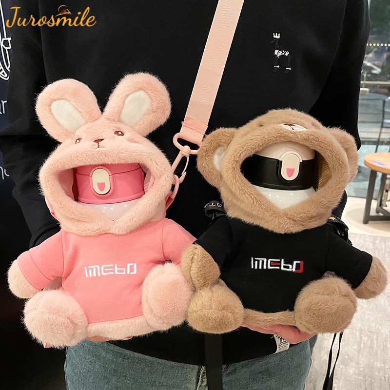 Cartoon Cute Bear Water Bottle botol air viral Thermos Mug Kettle with ...
