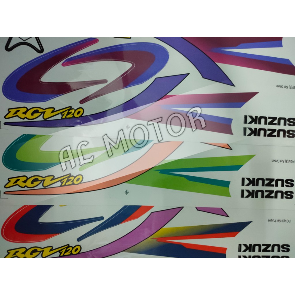 SUZUKI RGV ( 3 ) Body Cover Stripe Sticker | Shopee Malaysia
