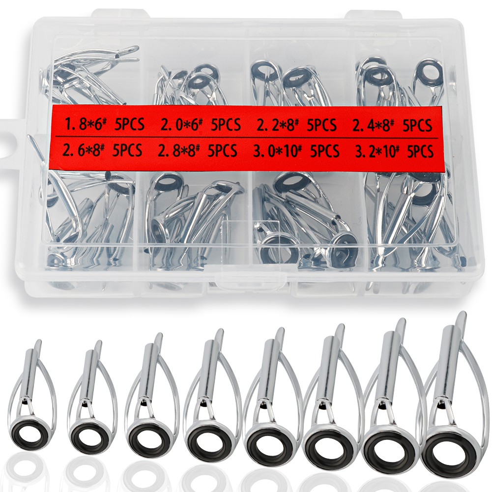 Spinning Rod Guides Spare Parts Repair and Tips Top (40 Pcs) | Shopee ...
