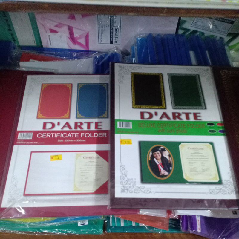 Sijil file D Arte Deluxe Certificate Folder with cum photo Folder ...