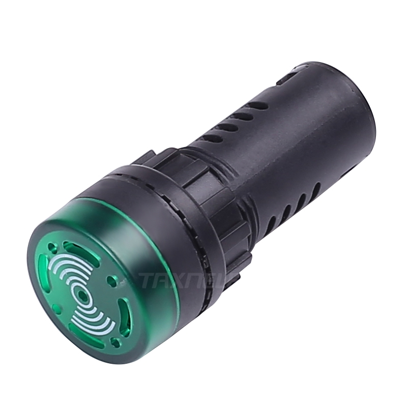 AD16-22SM 220V 22mm Flash Signal Light Red LED Active Buzzer Beep Alarm Indicator Red Green ...
