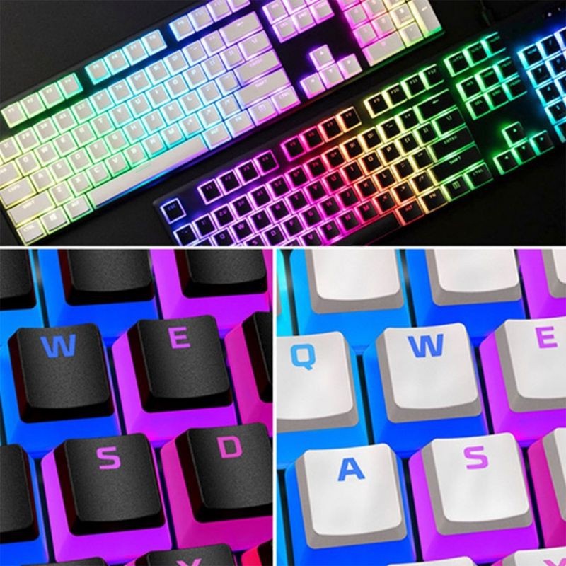 PBT Double-shot Pudding Keycaps for Mechanical Keyboard | Shopee Malaysia