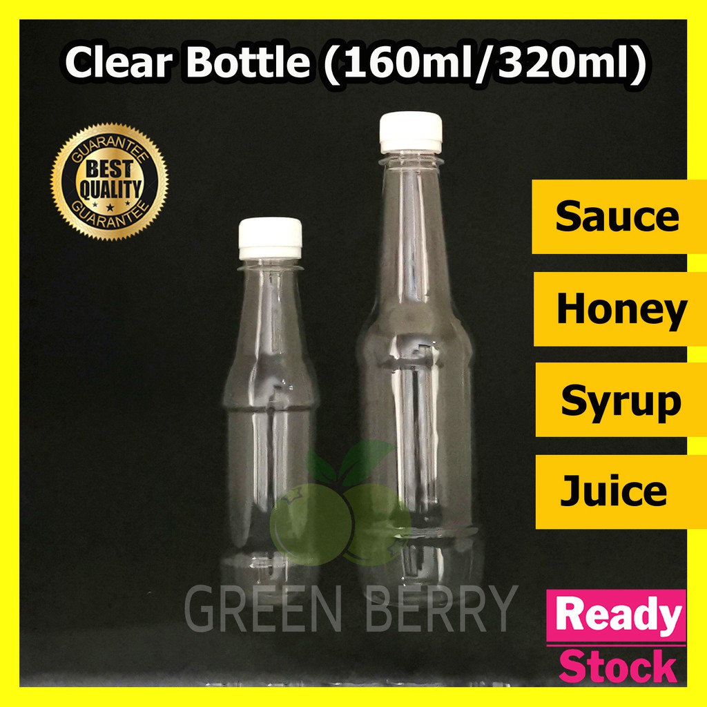 Botol kosong & cap Sauce Bottle / Botol Sos / Honey Bottle / Botol Madu ...