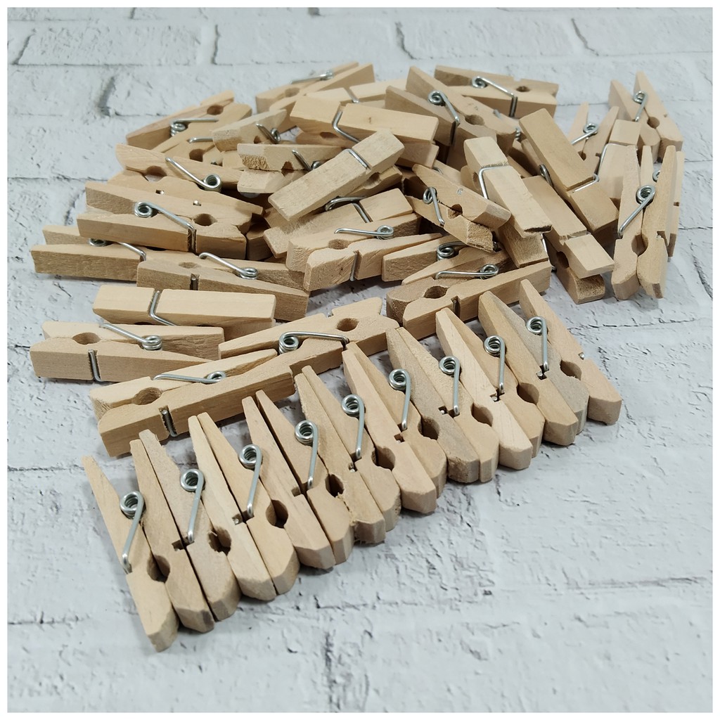 KAYU Wooden Clip/Plain Wood Clamp/ Photo Clamp/Photo Clip/Wooden Peg ...