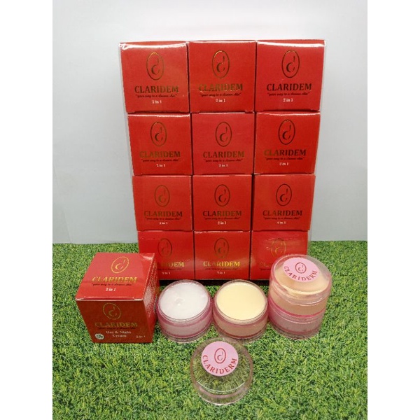 Cream CLARIDERM Flower DAY & NIGHT ORIGINAL // Double (Contents 12 PCS ...