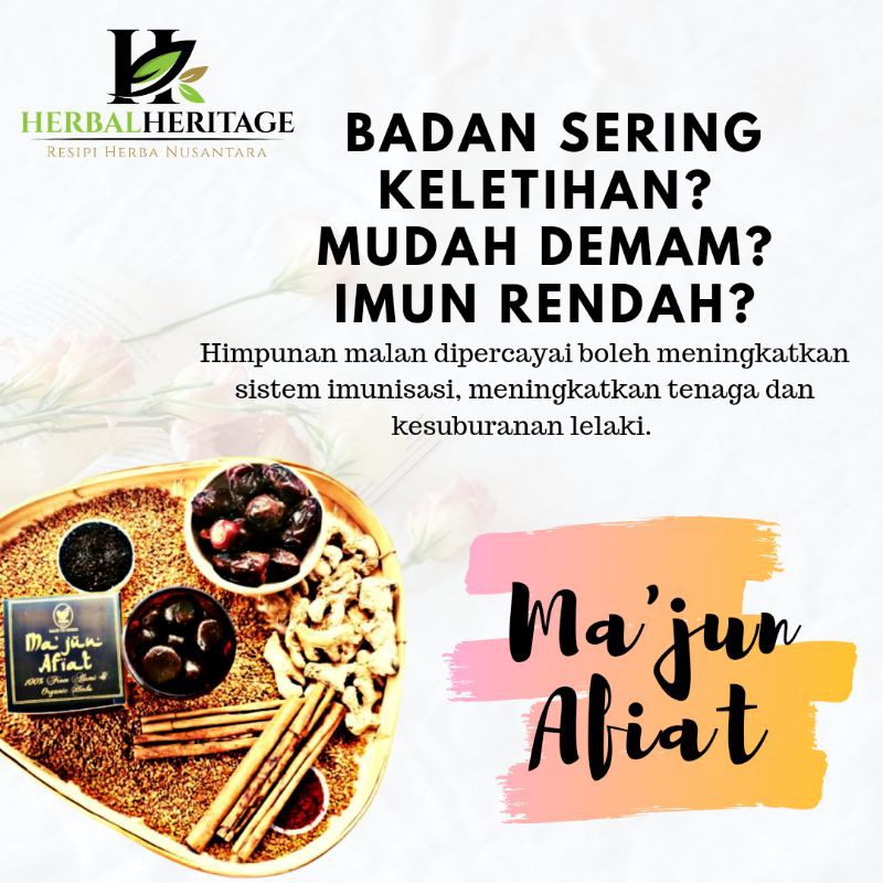 MA'JUN AFIAT Jamu utk wanita dan lelaki, Kuatkan Imunisasi, Kurma, Madu ...