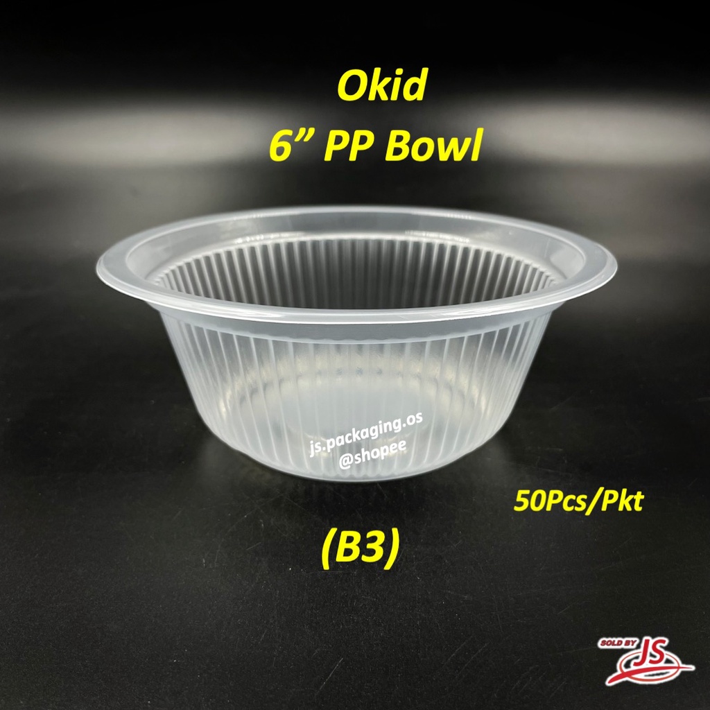 Bowl Disposable PP Plastic Bowl 4"/5"/6" [50/100pcs±] Mangkuk Plastik ...