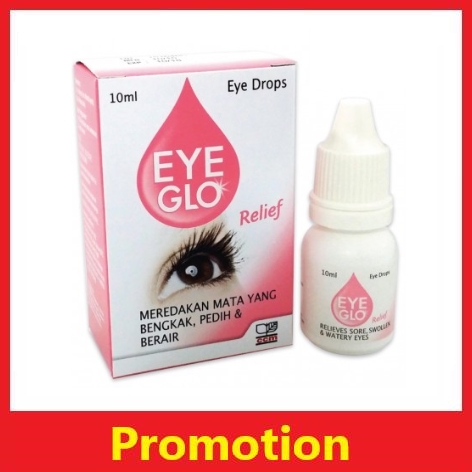 EYE GLO RELIEF 10mL- Sakit Mata ( Bengkak,, pedih & berair) | Shopee ...