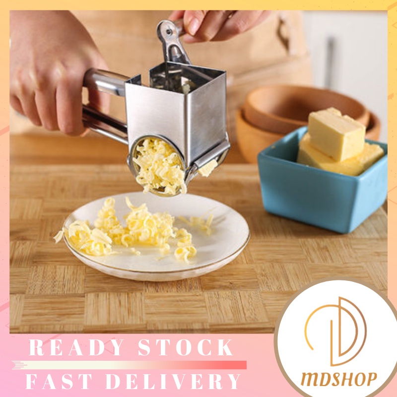 Cheese Grater Shredder Hand-crank rotation 304 stainless steel Potato ...