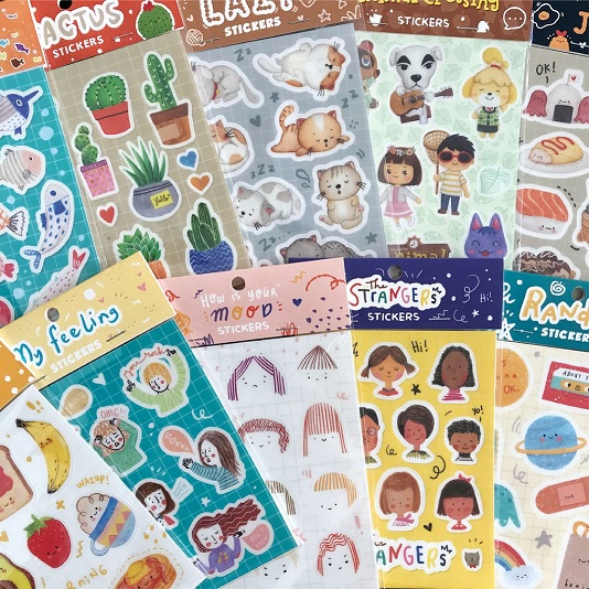 Kiss Cut Sticker Custom shape (size A5) 15cm x 21cm | Shopee Malaysia