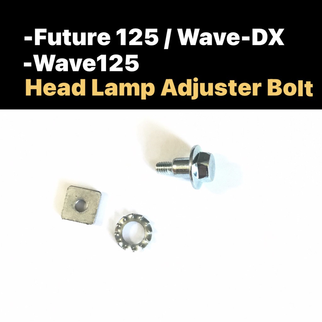 HEAD LAMP BOLT HEAD LAMP SCREW SKRU HEAD LAMP ADJUSTER FUTURE 125 ...