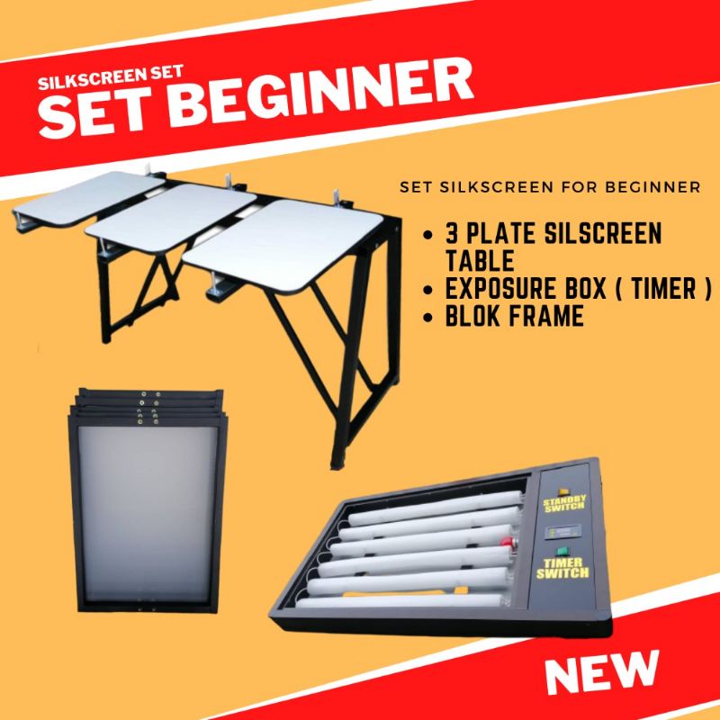 🔥SILKSCREEN TABLE🔥, set beginner expose box table silkscreen, meja ...