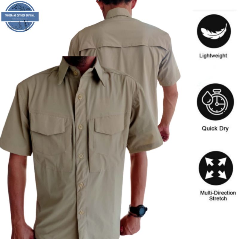 KEMEJA Field Shirts/Outdoor Short Sleeve PDL Shirts for Men and Women ...