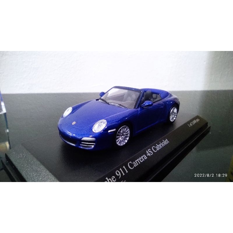 Minichamps 1:64 Porsche 911 Carrera 4S Cabriolet Blue metallic ...