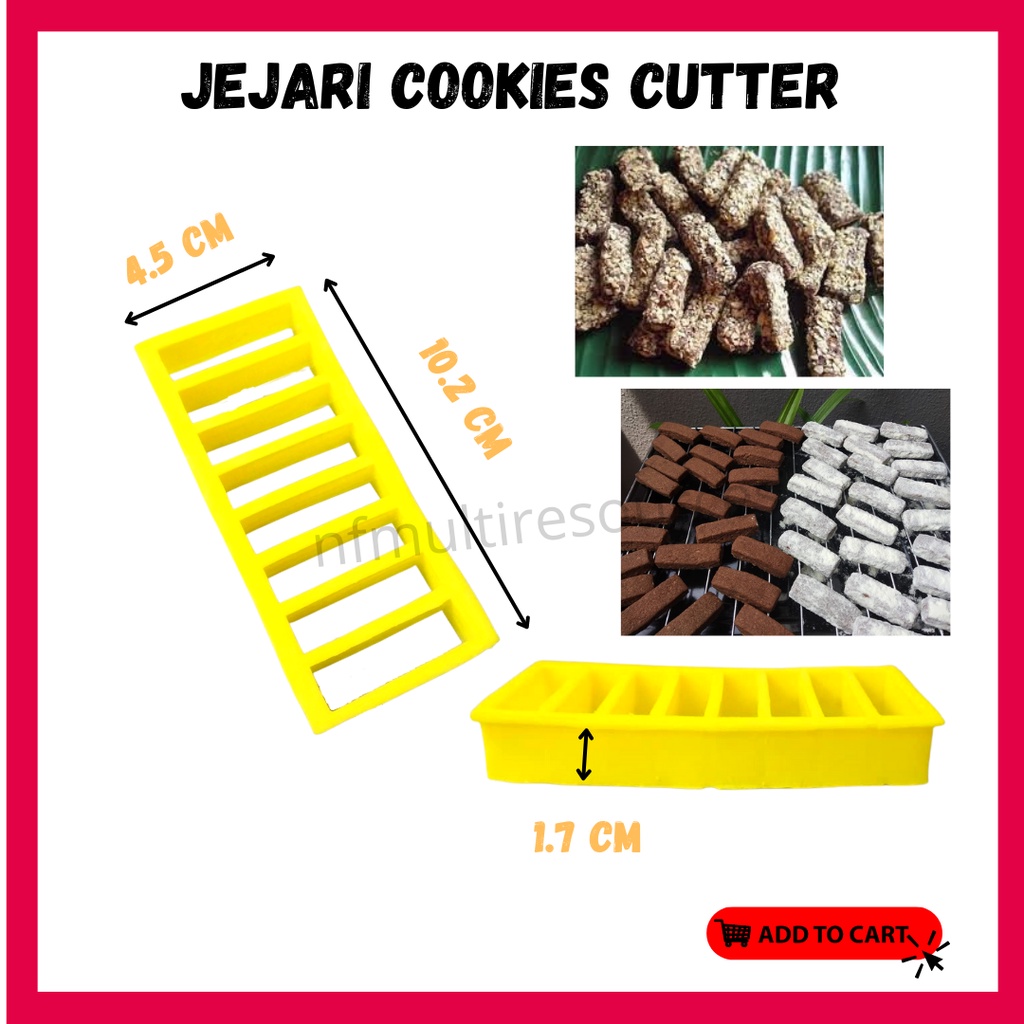 Cutter Cookies Penekap Biskut Bulan Sabit Love Plastik Rectangle ...