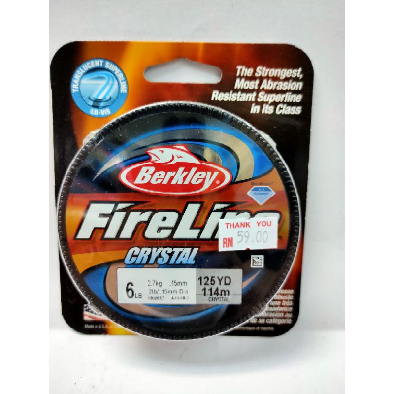 Berkley fireline crystal & flame green 125yd(114m) | Shopee Malaysia