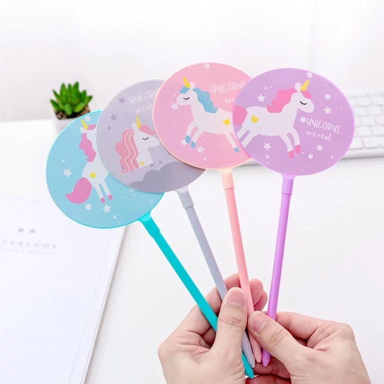Big Size Cute UNICORN And ALPACA Fan Pen - BALLPOINT Pen CARTOON CAT ...