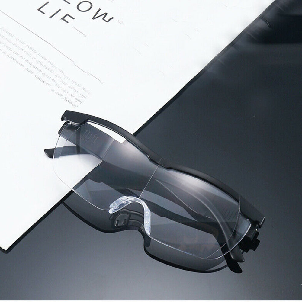 250 Degrees Charging Reading Glasses with LED Light, Black Illuminated ...