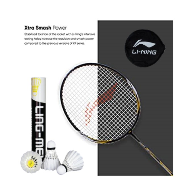 Badminton Racket Li-Ning Smash XP series Megapower series Raket LINING ...