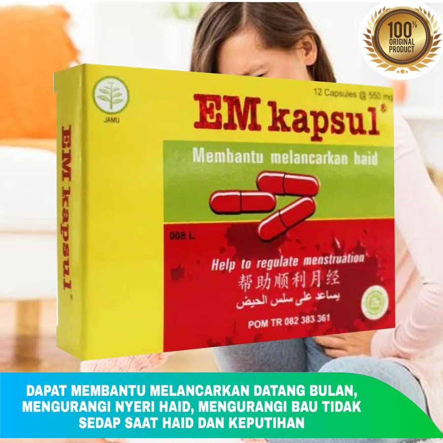 EM KAPSUL - Membantu Melancarkan Haid Datang Bulan Menstruasi Mens ...