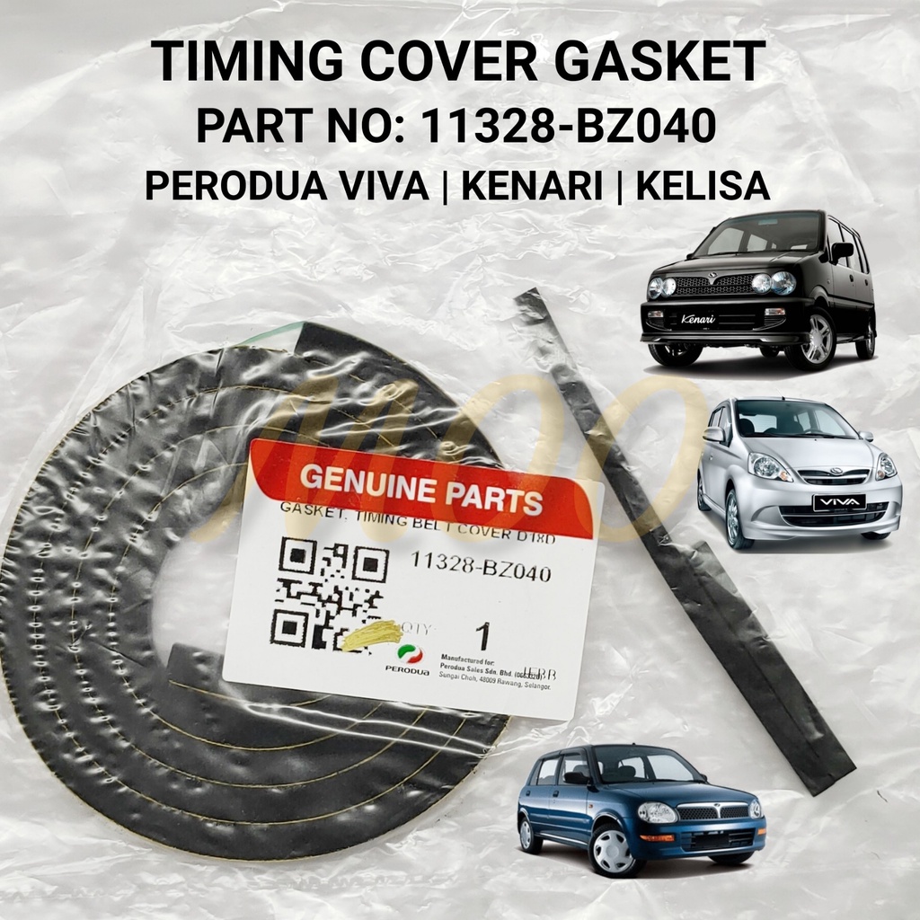 ORIGINAL PERODUA TIMING COVER GASKET 11328-BZ040 PERODUA VIVA, KELISA ...