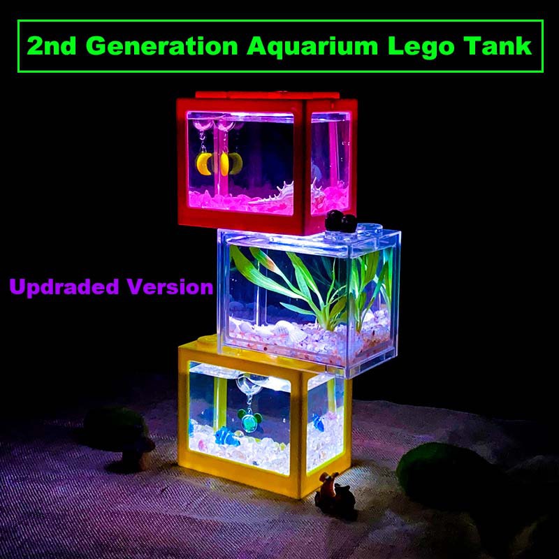 🔥Ready Stock🔥2nd Generation Small 12x8x10.5cm Aquarium Mini Lego Block ...