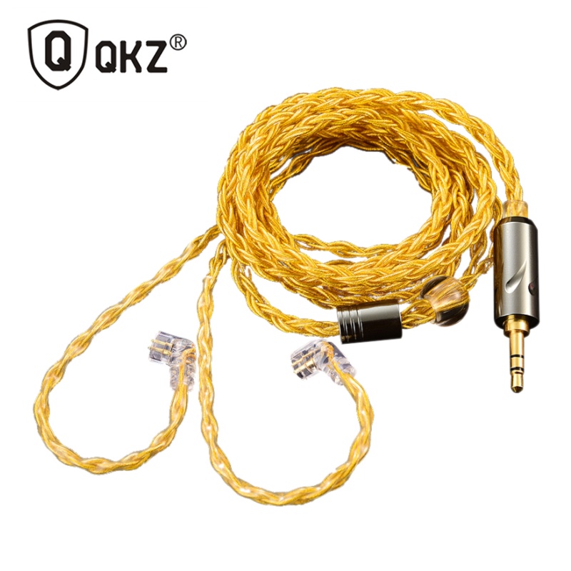 QKZ T1 Upgrade Cable 200 Colors 8 Strand OFC Silver-plated For KZ EDX Pro Castor Pro ZS10 PRO ...