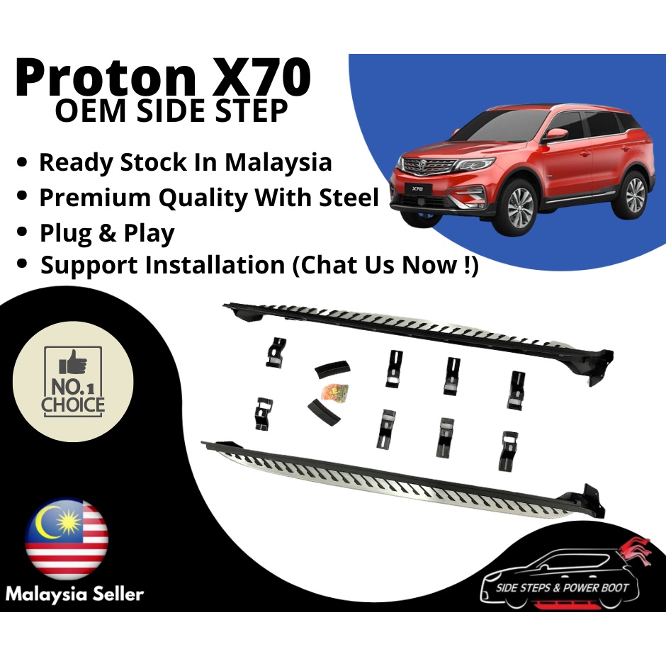 Proton x70 BMW Style Running Board Side Step Ready Stock Plug & Play ...